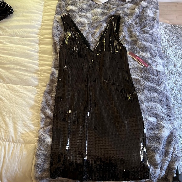 Aqua | Dresses | Aqua Short Sequin Dress | Poshmark